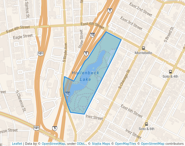 Hollenbeck Park in Los Angeles | Map and Routes