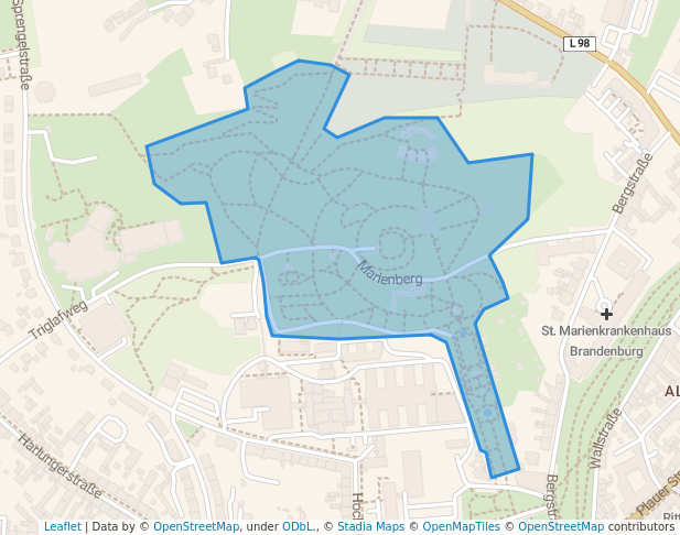 Kulturpark Marienberg in Brandenburg an der Havel | Map and Routes