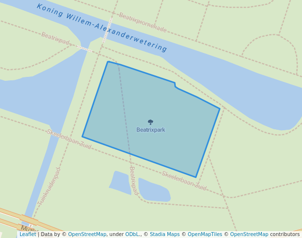 Beatrixpark in Almere | Map and Routes