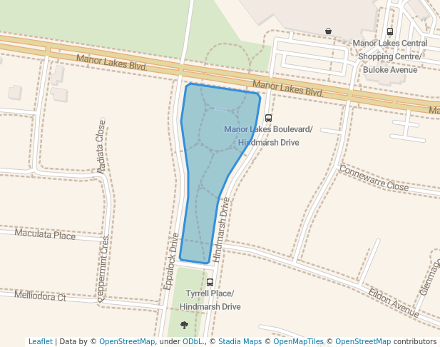 Hindmarsh Drive Park in Wyndham Vale | Map and Routes