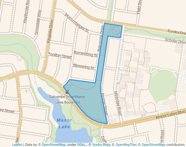 Balcombe Drive Park in Wyndham Vale | Map and Routes