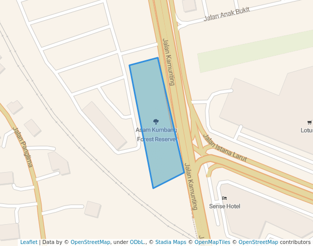 Asam Kumbang Forest Reserve in Kamunting | Map and Routes