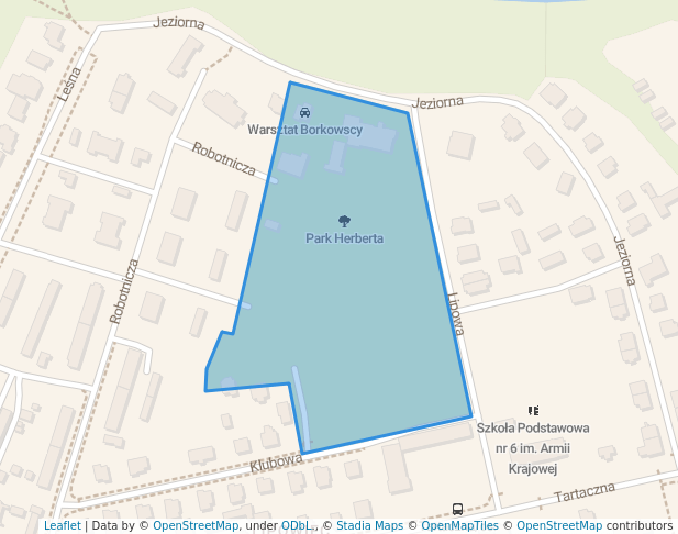 Park Herberta in Augustów | Map and Routes