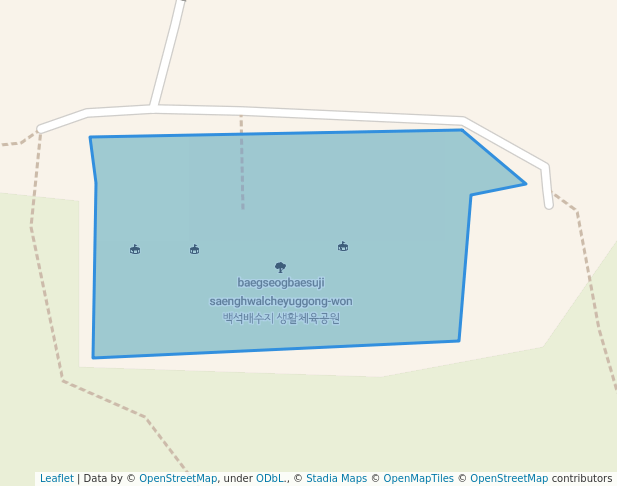 백석배수지 생활체육공원 in Yangju-si | Map and Routes