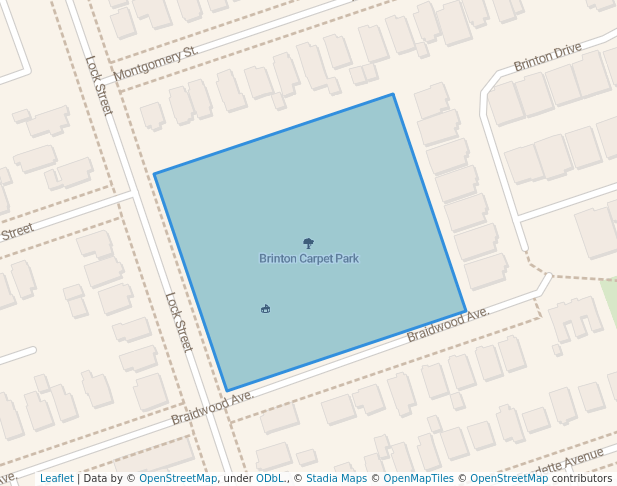 Brinton Carpet Park in Peterborough | Map and Routes