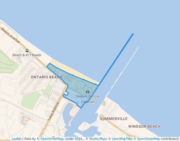 Ontario Beach Park in Rochester | Map and Routes