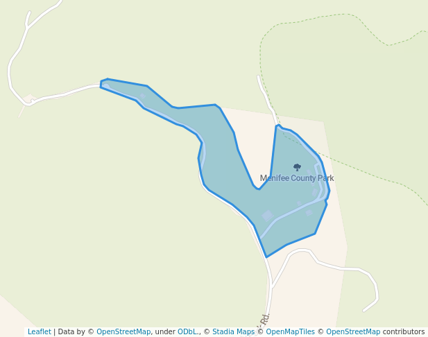Menifee County Park in Frenchburg | Map and Routes