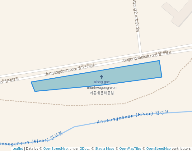 아롱개 문화공원 in Anseong | Map and Routes