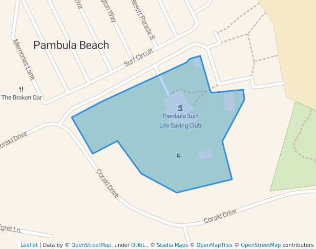 Lions Park in Pambula Beach | Map and Routes