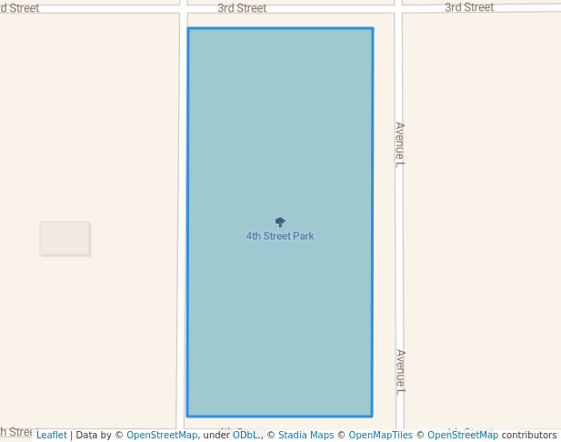 4th Street Park in Levelland | Map and Routes