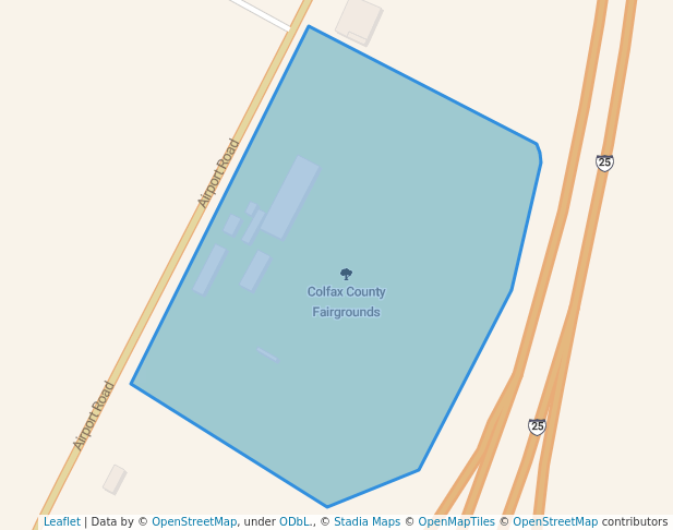 Colfax County Fairgrounds in Springer | Map and Routes