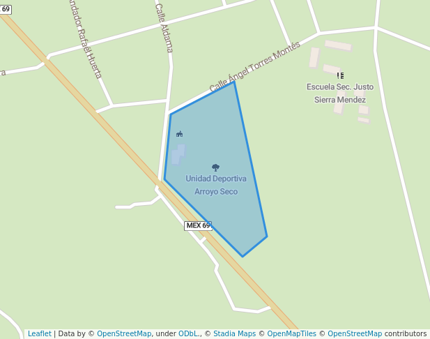 Unidad Deportiva Arroyo Seco in Arroyo Seco | Map and Routes