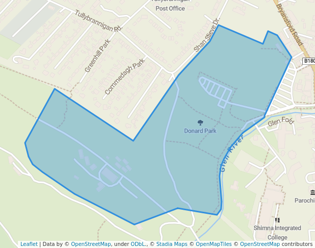 Donard Park in Newcastle | Map and Routes