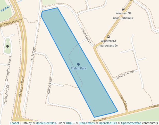 Frahm Park in Strathpine | Map and Routes