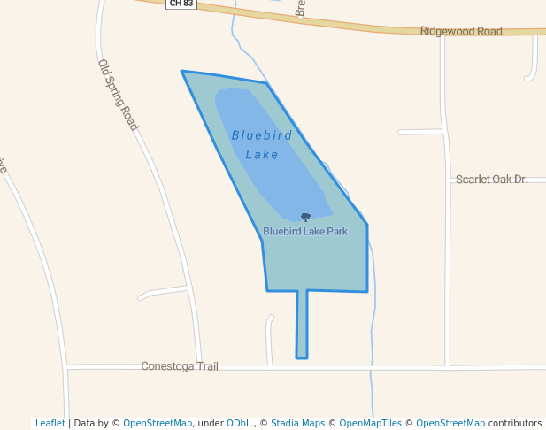 Bluebird Lake Park in Akron | Map and Routes