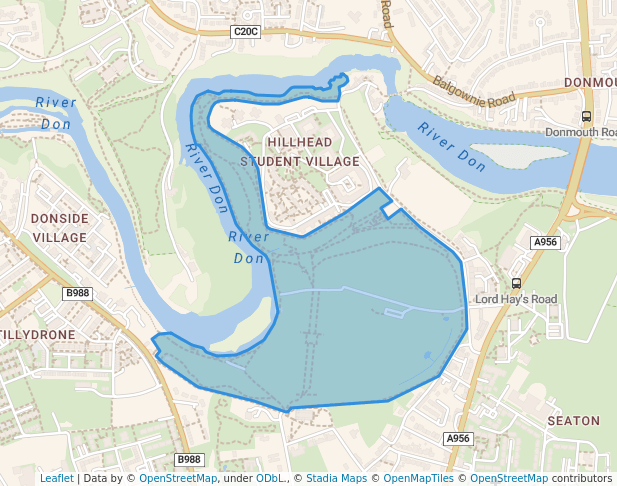 Seaton Park in Aberdeen | Map and Routes