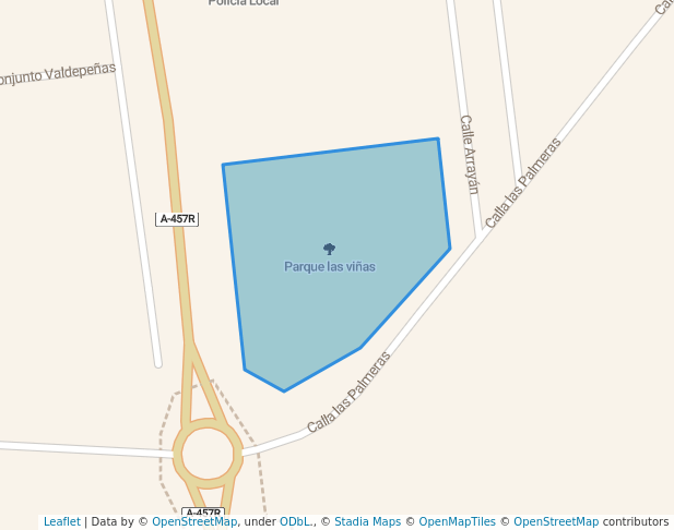 Parque las viñas in Lora del Río | Map and Routes