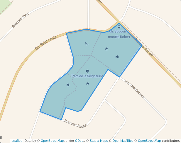 Parc de la Seigneurie in Saint-Basile-le-Grand | Map and Routes