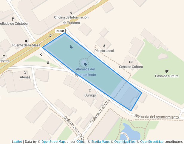 Alameda del Ayuntamiento in Colindres | Map and Routes