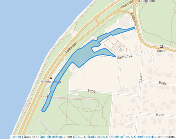 Windecki park in Pirita | Map and Routes