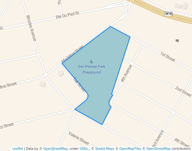 Dan Pienaar Park in Randburg | Map and Routes