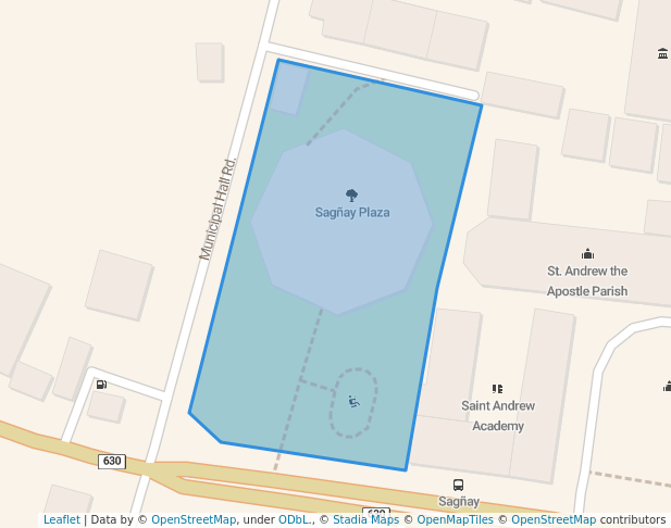 Sagñay Plaza in Tigaon | Map and Routes