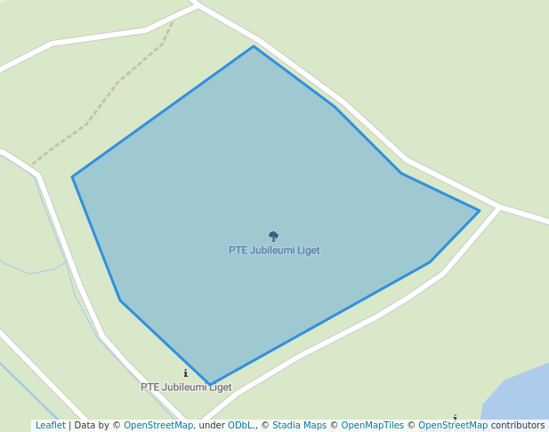 PTE Jubileumi Liget in Pécs | Map and Routes