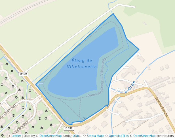 Parc de l’Étang de Villelouvette in Égly | Map and Routes