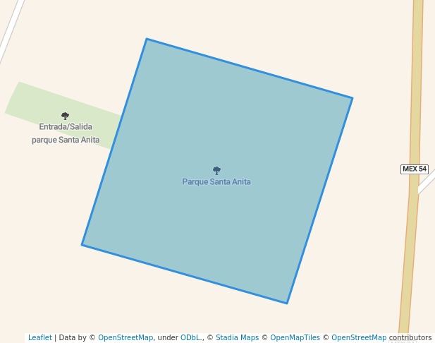Parque Santa Anita in Villanueva | Map and Routes