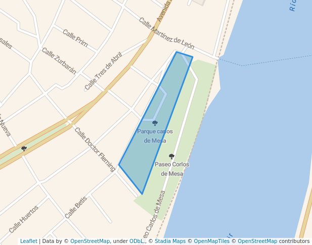 Parque carlos de Mesa in Coria del Río | Map and Routes