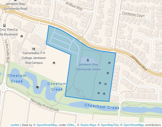 Jamieson Way Reserve in Point Cook | Map and Routes
