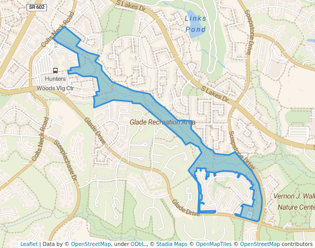 Glade Recreation Area in Reston | Map and Routes