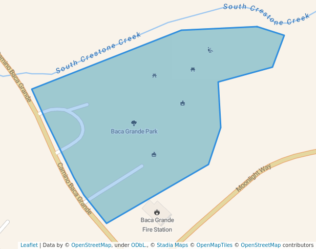 Baca Grande Park in Crestone | Map and Routes