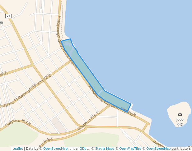 해조류 해변공원 in Wando | Map and Routes