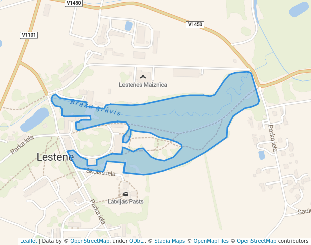 Lestenes muižas parks in Lestene | Map and Routes