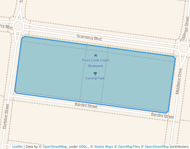 Central Park in Point Cook | Map and Routes