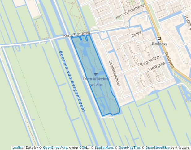 Overtuin Bisdom van Vliet in Haastrecht | Map and Routes
