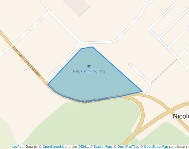 Parc Henri-Fréchette in Nicolet | Map and Routes