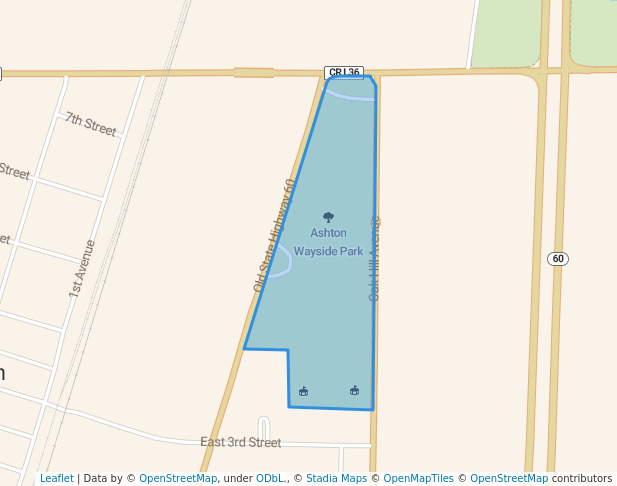 Ashton Wayside Park in Ashton | Map and Routes