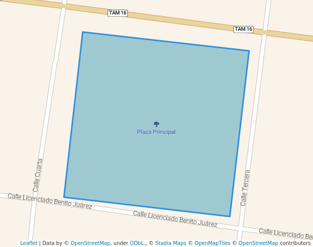 Plaza Principal in Palo Solo | Map and Routes