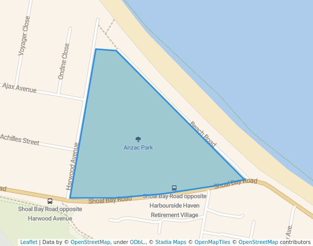 Anzac Park in Shoal Bay | Map and Routes