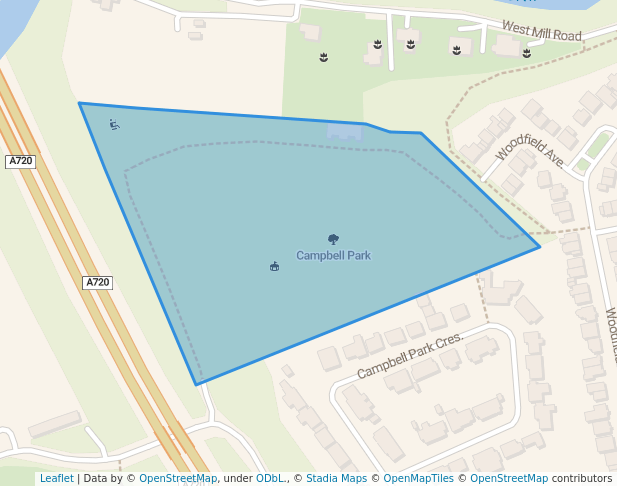 Campbell Park in Edinburgh | Map and Routes