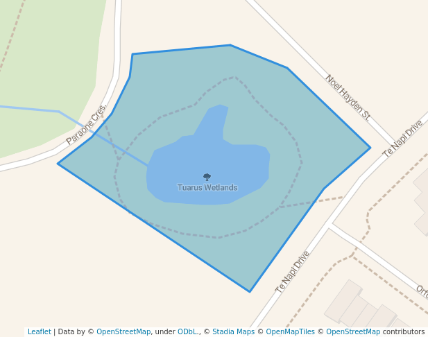 Tuarus Wetlands in Takanini | Map and Routes