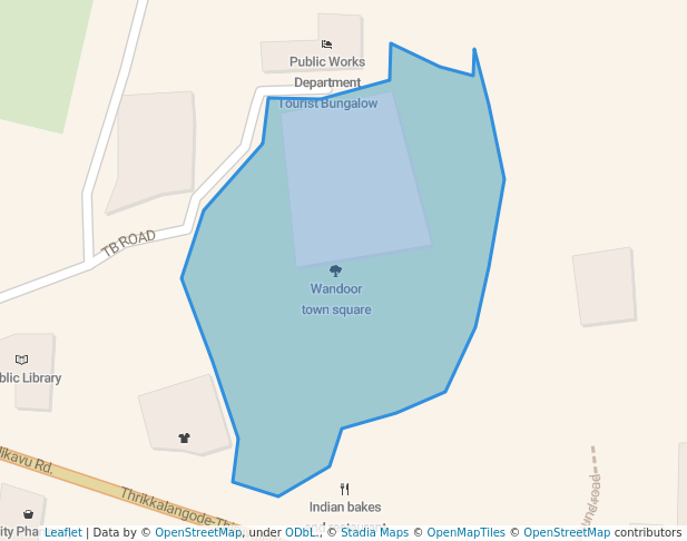 Wandoor town square in Wandoor | Map and Routes