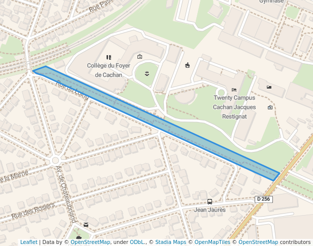 Promenade du Loing et du Lunain in Cachan | Map and Routes