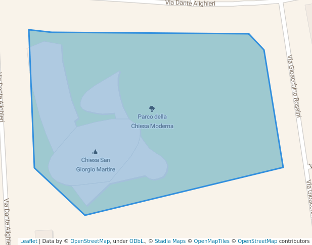 Parco della Chiesa Moderna in Pioltello | Map and Routes