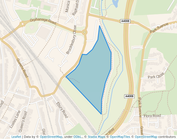 Radlett Road Playing fields in Watford | Map and Routes
