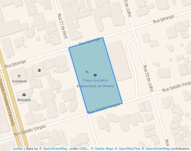 Praça Juscelino Kubitscheck de Oliveira in Palotina | Map and Routes