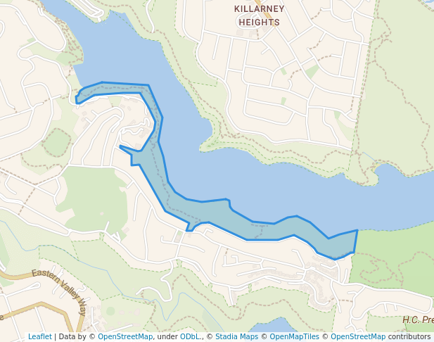 H.D. Robb Reserve in Castle Cove | Map and Routes