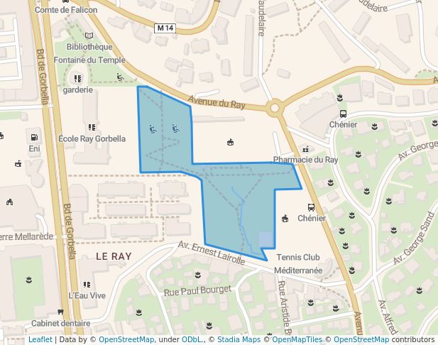 Parc du Ray in Nice | Map and Routes